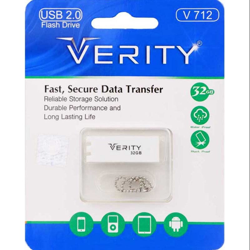 خرید و قیمت فلش مموری وریتی مدل V712 ظرفیت 32 گیگابیت رنگ مشکی از غرفه حالیمد