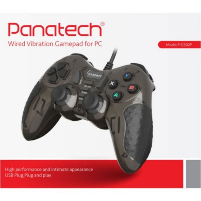 خرید و قیمت دسته بازی تک شوکدار حرفه ای Panatech مدل G502 مشکی از غرفه اورجینال کده